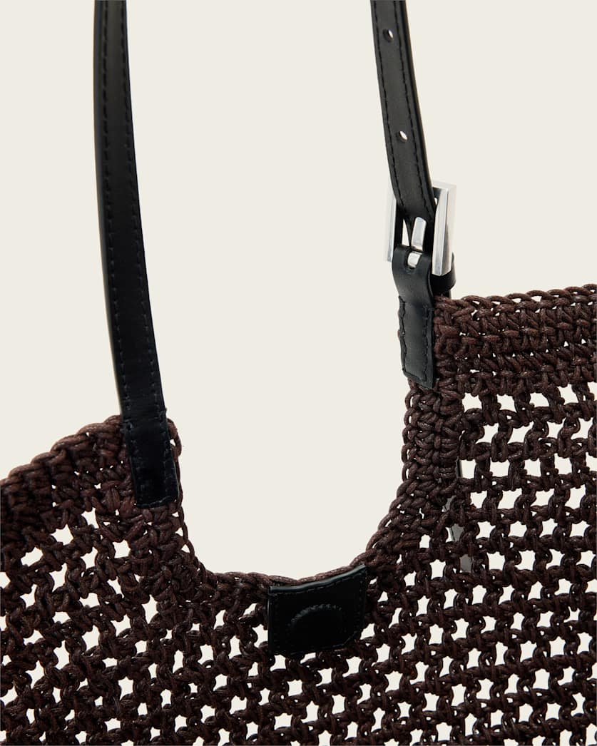 Ara Waxed Cotton Tote Bag BURNT UMBER RED | ALLSAINTS